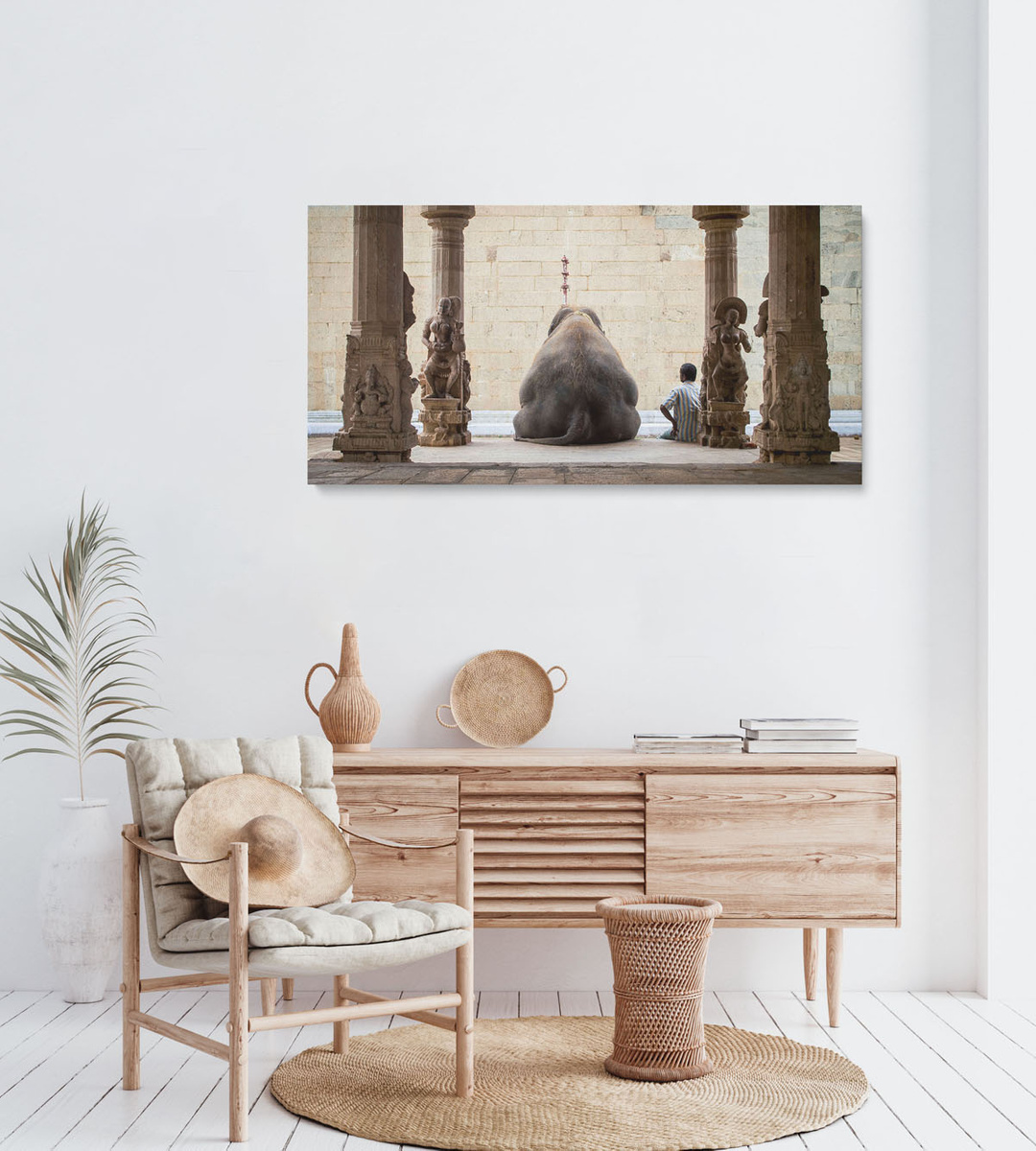 Elephant a Its Mahot canvas-taulu | Dekoa