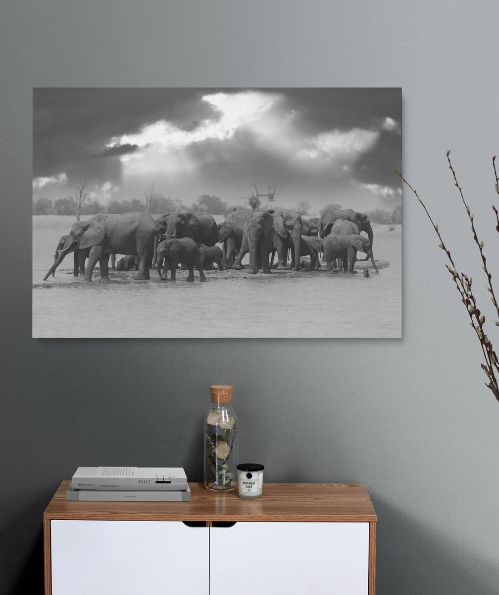 Iso perhe 2 canvas-taulu | Dekoa